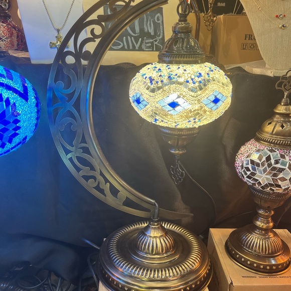 Holiday | Moon Shape Turkish Mosaic Lamp | Poshmark